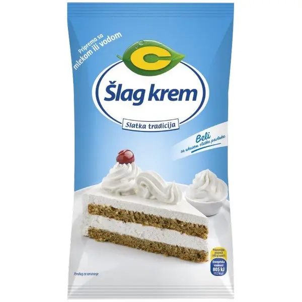 C Šlag krem Slatka pavlaka, Beli, 180g