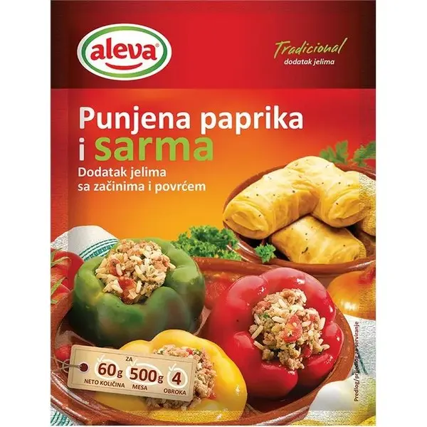 Aleva Začin za punjenu papriku i sarmu, 60g