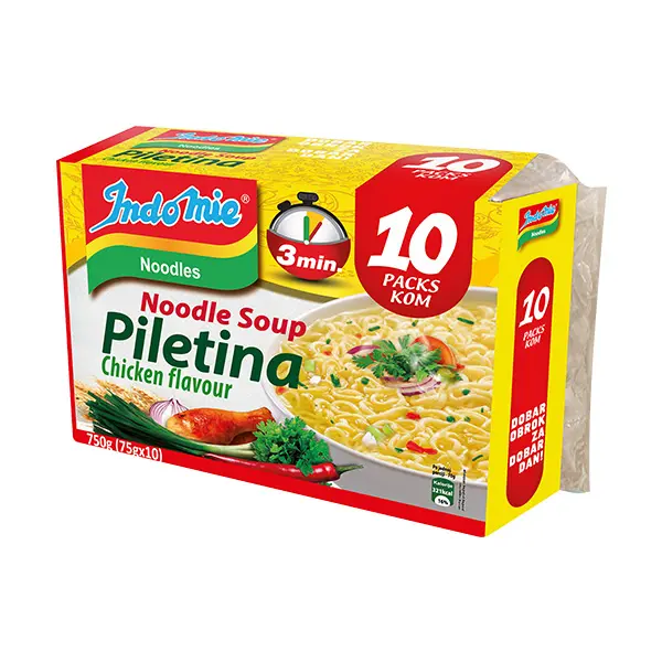 Indomie Instant supa sa testeninom Piletina, 10x75g