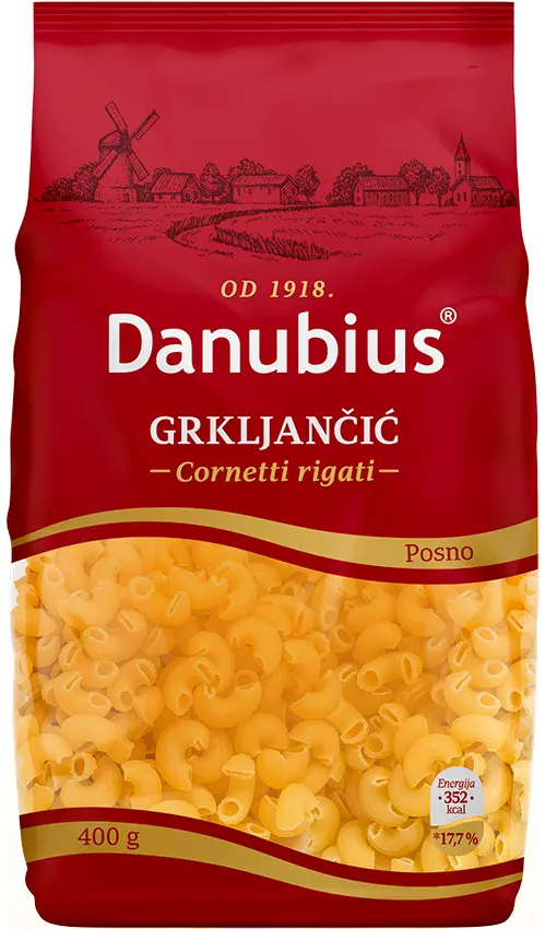 DANUBIUS Testenina Grkljančić rebro 400g