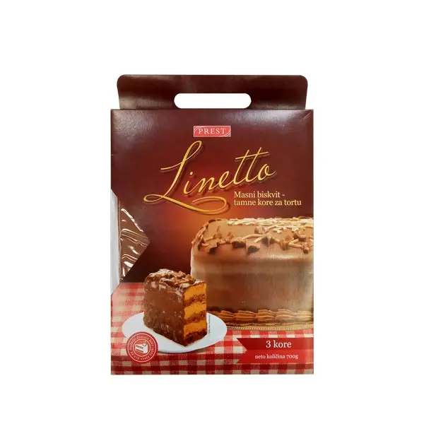 Linetto Kore za tortu, Tamne, 700g