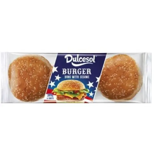 Dulcesol Burger zemičke sa susamom, u pakovanju 6 komada, 300g