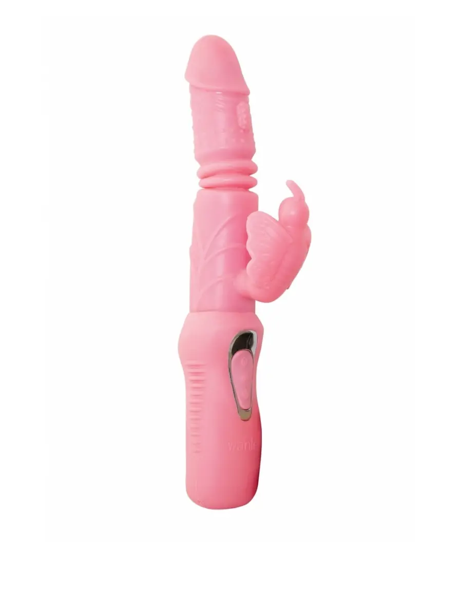 Wanle Zeka vibrator, 12 modova vibracije, 12 modova pomeranja, 27 cm, Roze