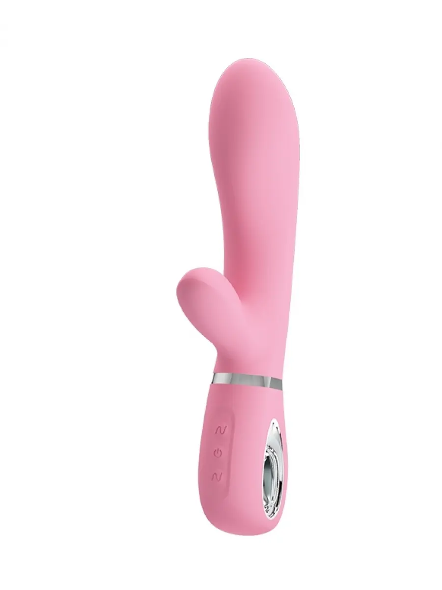 Pretty Love Thomas Zeka vibrator, Silikonski, 7 modova vibracije, 20.5 cm, Roze