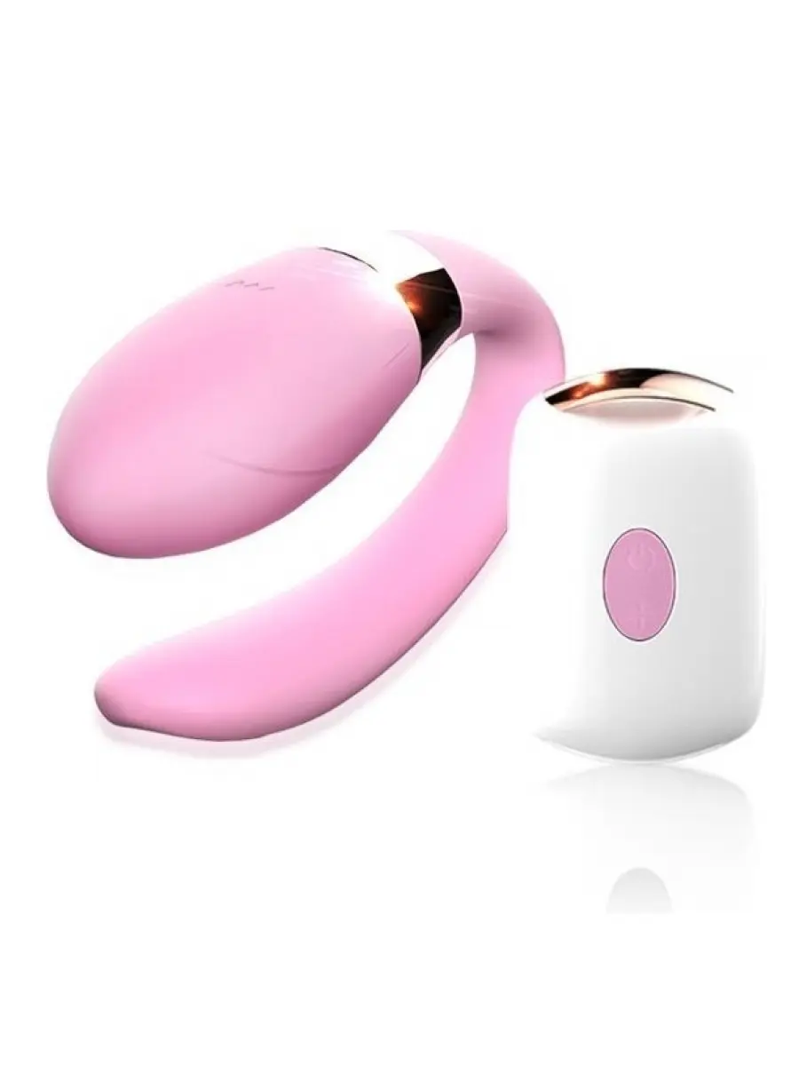 V-Vibe Vibrator za parove, 7 funkcija vibracije, Silikonski, Vodootporan, Roze