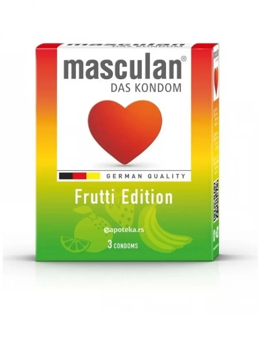 masculan Frutti Edition Kondomi, 3 komada