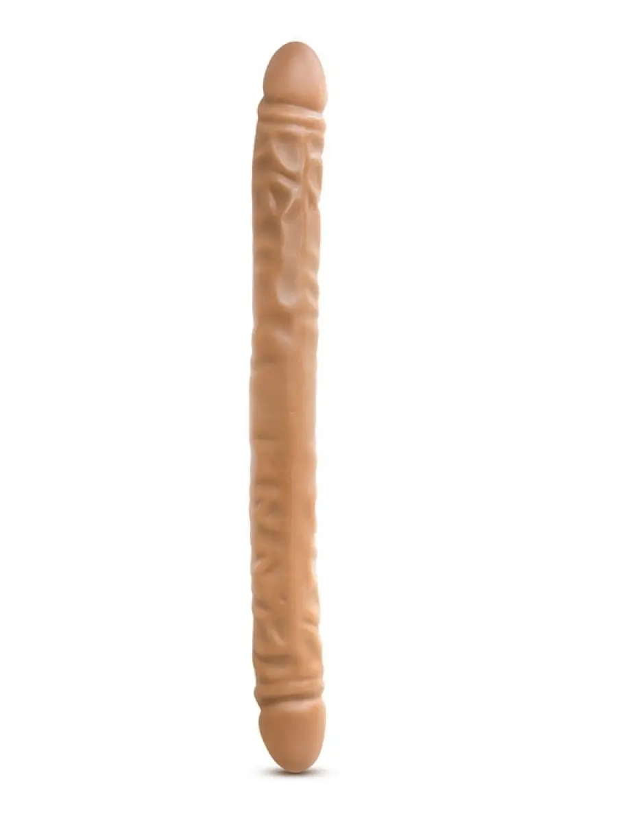 Dvostrani Dildo Dr Skin, 46cm, Moka