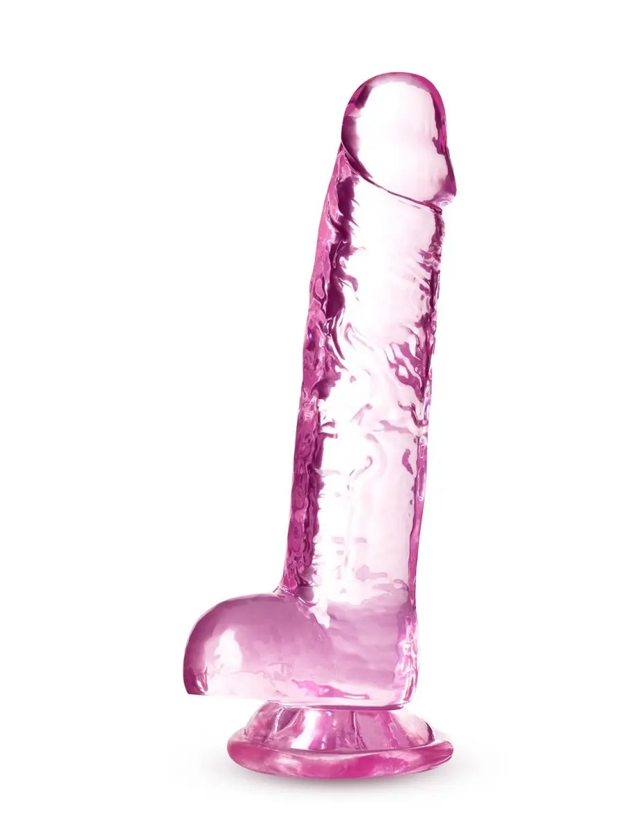 Crystalline Dildo, 17.7 cm, Roze