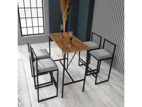 Atelier del Sofa Barski sto i stolice Nordic Grey