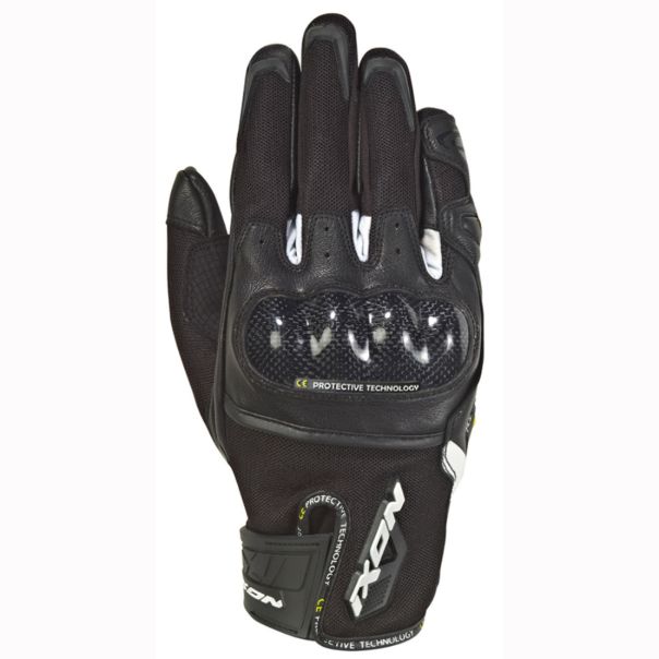 IXON Rise air black white rukavice