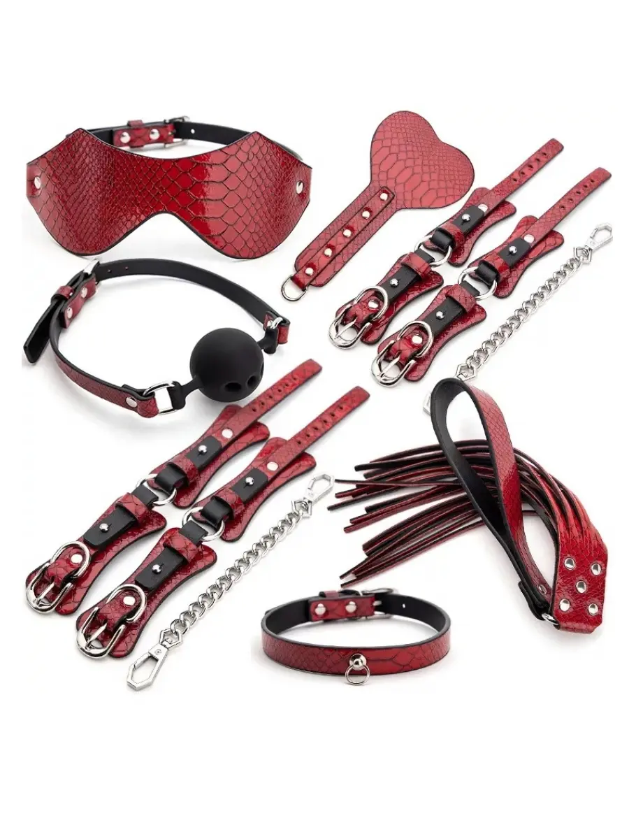 Luxury Bondage set, Crveni