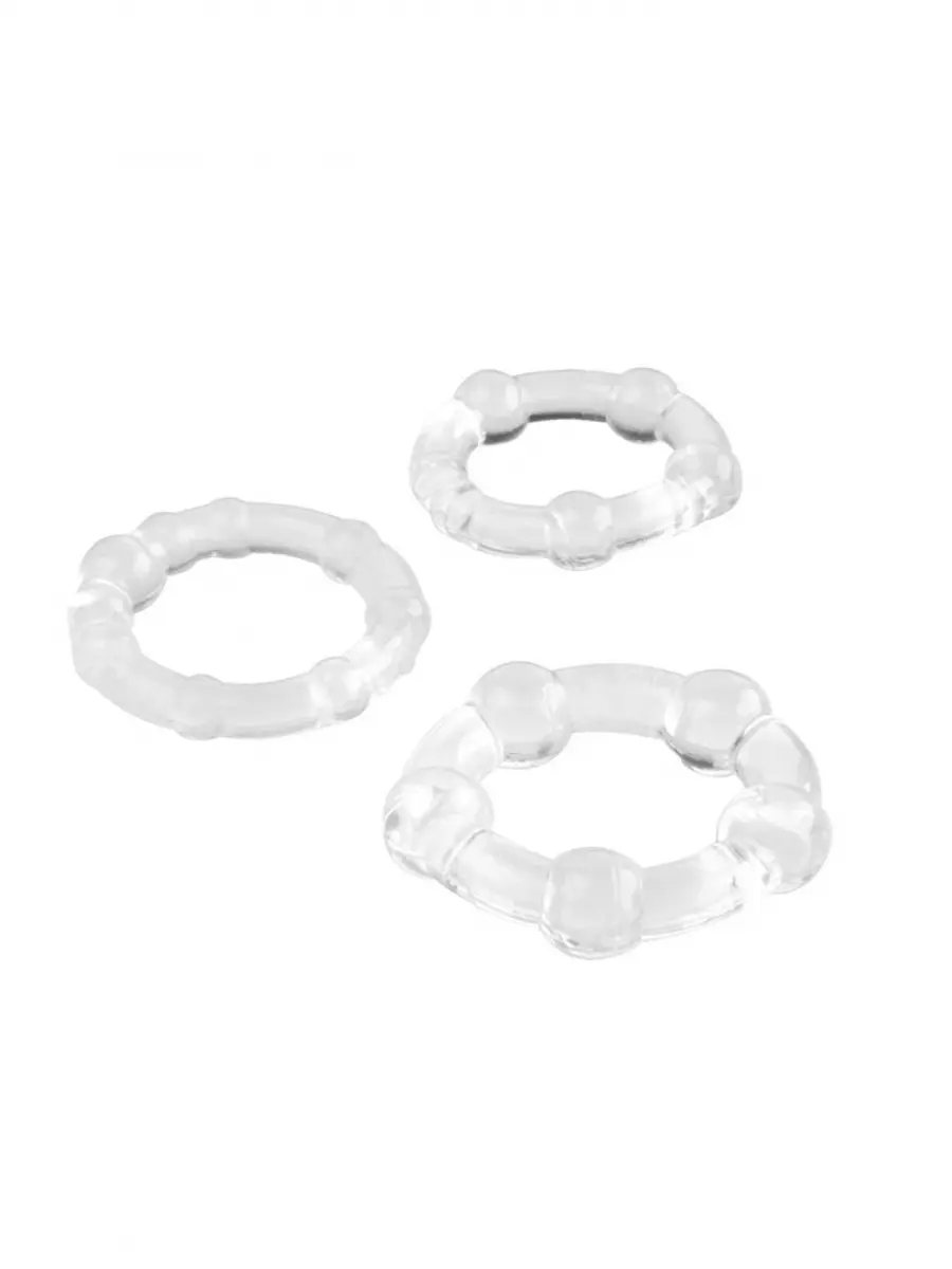 C-Ring Set prstenova za penis, 3 komada, 3.5cm, Providni