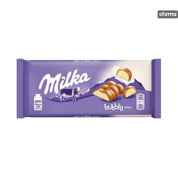 Milka Bubbly White Čokolada, 90g