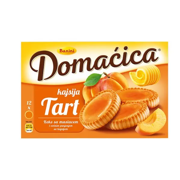 Domaćica Tart Biskvit Kajsija, 210g