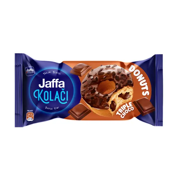 Jaffa Kolači Biskvit Krofna, Tri vrste čokolade, 58g