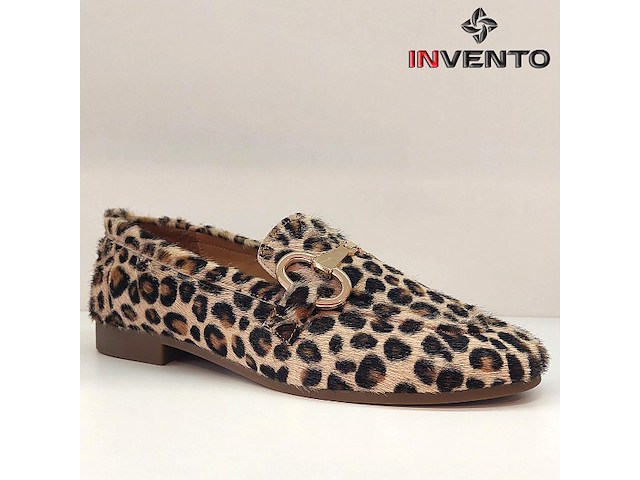 `INVENTO` kožna animalprint mokasina