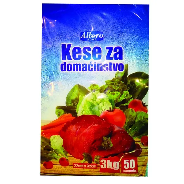 Alloro Home Kese za zamrzivač, 3 kg, 50 komada, 22x32cm