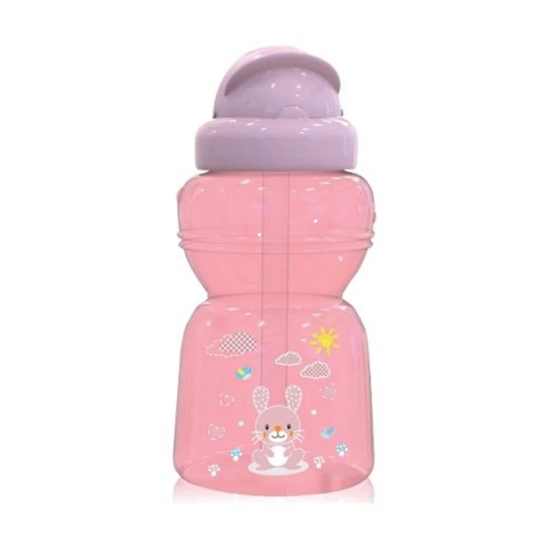 Lorelli Sportska flašica sa slamčicom 325ml Animal Blush Pink, 6m+