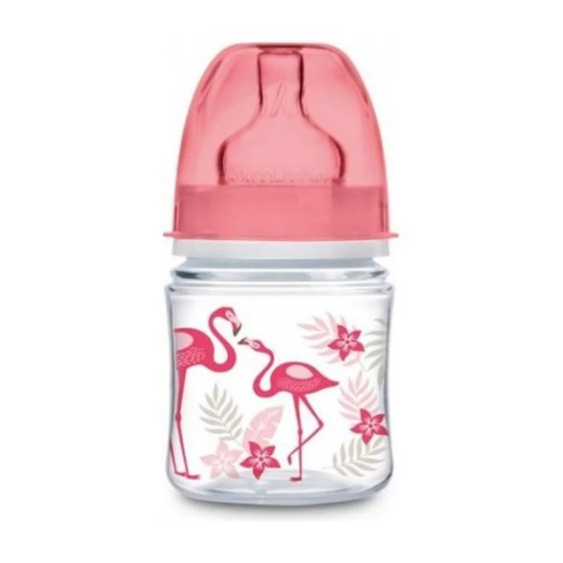 Canpol flašica za bebe 120ml Easy Start Jungle, Roze