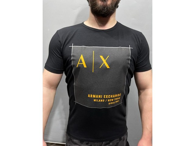Armani AX crna muska majica A21