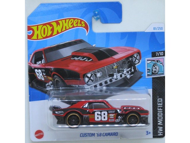 hot wheels chevrolet camaro `68 custom