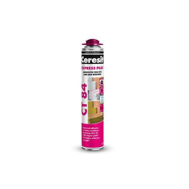 CERESIT Lepak za stiropor CT 84 express pu pro 850 ml