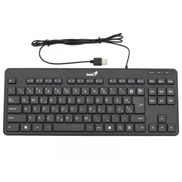 Genius LuxeMate 110 USB US slim crna tastatura