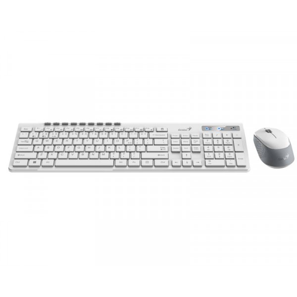 Genius SlimStar 8230 Wireless USB US bela tastatura+ miš