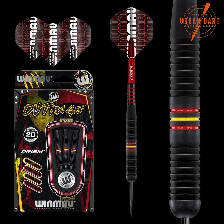 Pikado strelice Winmau Outrage Brass