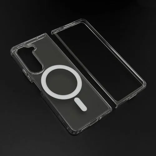 Futrola - maska STANDARD MagSafe za Samsung F946 Galaxy Z Fold 5 5G providna (bela) (MS)