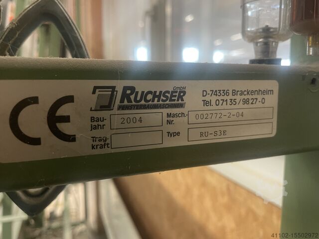 Ruchser Glass Assembly Table
Ruchser RU S3E