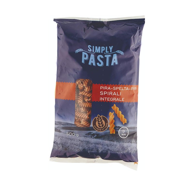Simpy pasta testenina spelta spirale 500g simply pasta