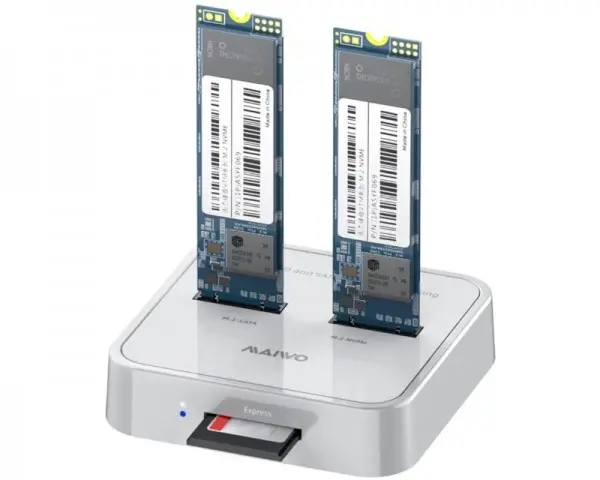 MAIWO Docking station USB 3.1 tip C na 2 x M.2 (SATA & PCIe NvMe) K3016SD