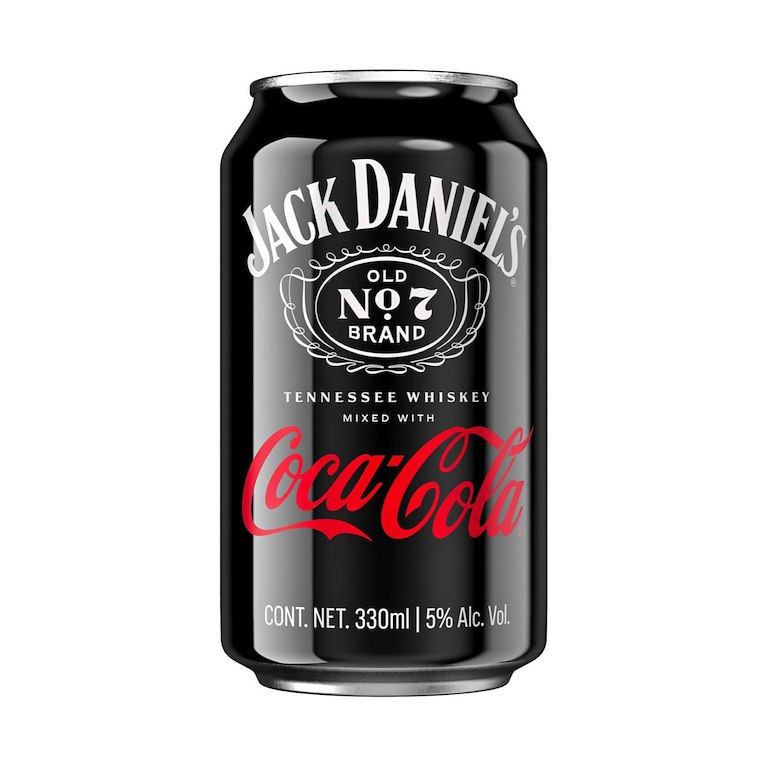 Jack daniels and coca cola 0.33l can