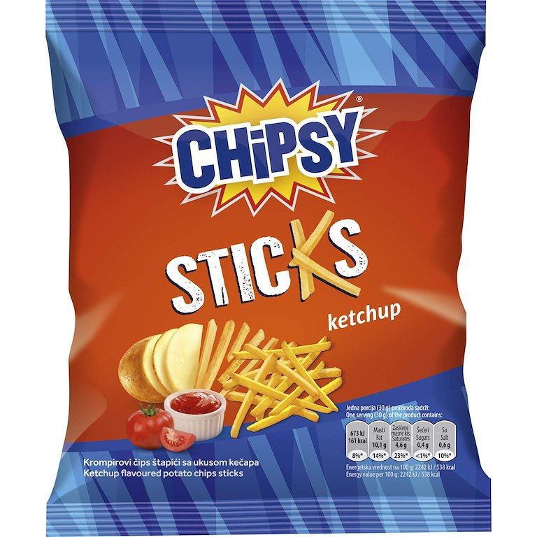 Chipsy čips sticks ketchup 95g marbo chipsy