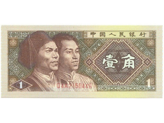 Kina 1 jiao 1980 UNC