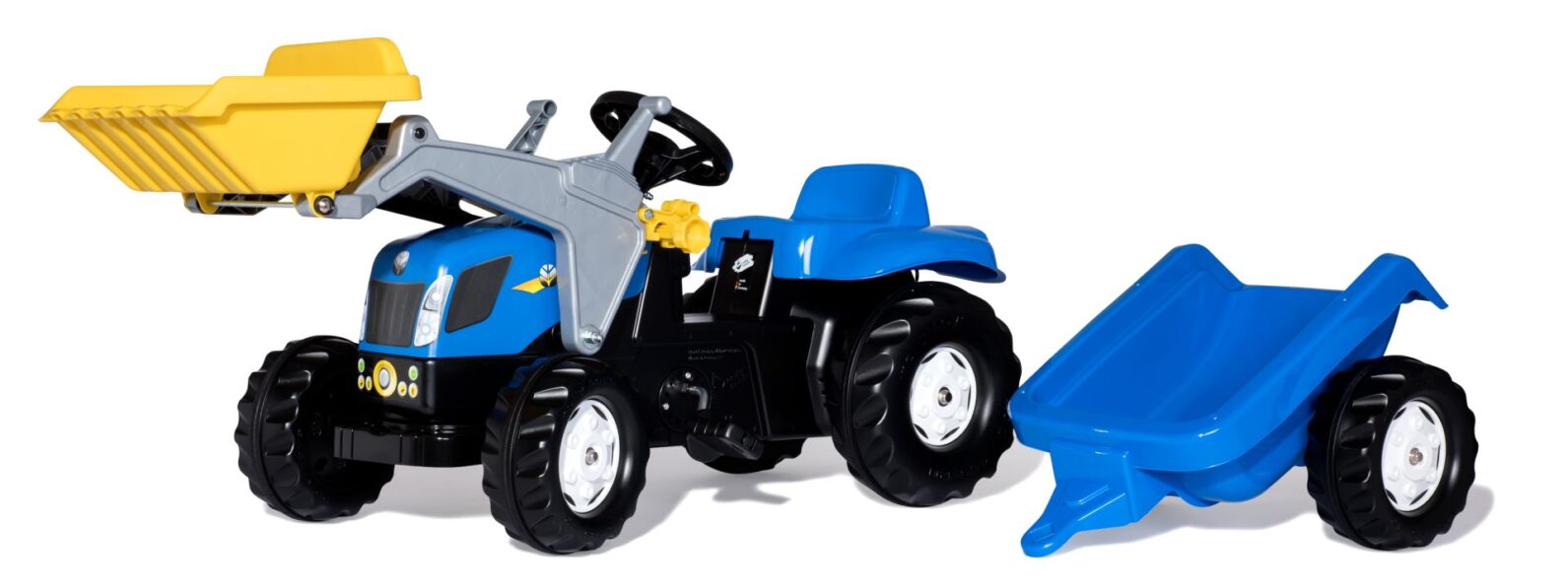 Traktor RollyKid New Holland sa utovarivačem i prikolicom