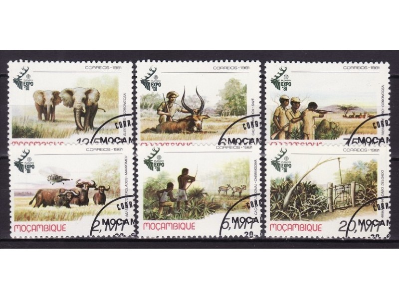 Mozambik - životinje- lov - 1981.