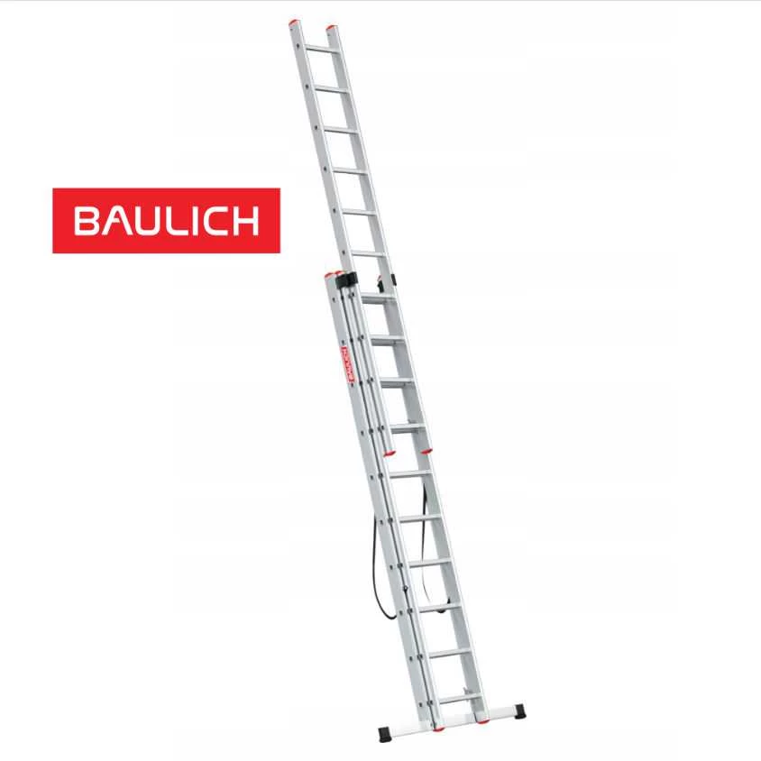 BAULICH 3×10 Trodelne Aluminijumske Merdevine PRO