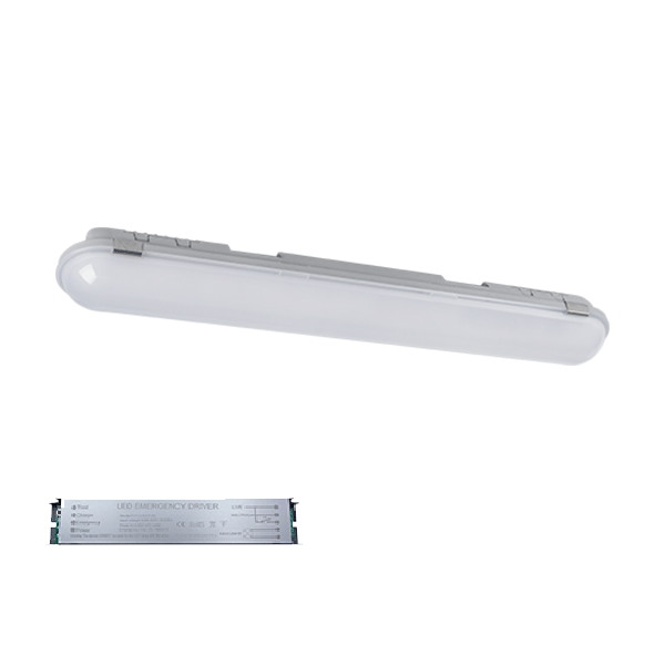 BELLA FIXTURE LED 36W(1200mm) 4000K-4300K IP65 WITH EMERGENCY BLOCK