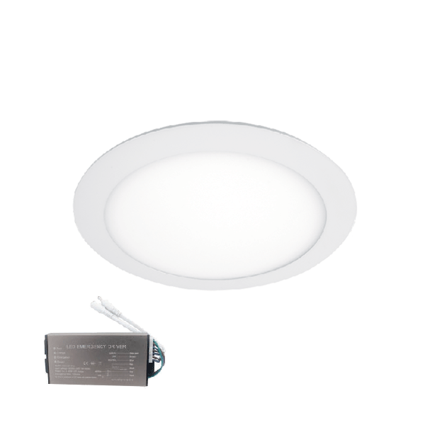 LED PANEL ROUND 16W 4000K IP65+EMERGENCY KIT