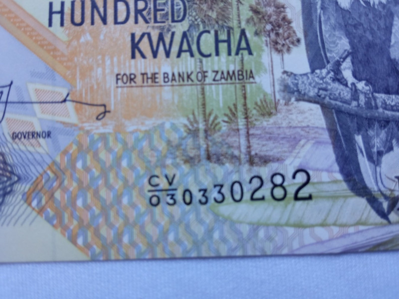 Zambija 100 kvacha,2009 god.UNC,lep broj