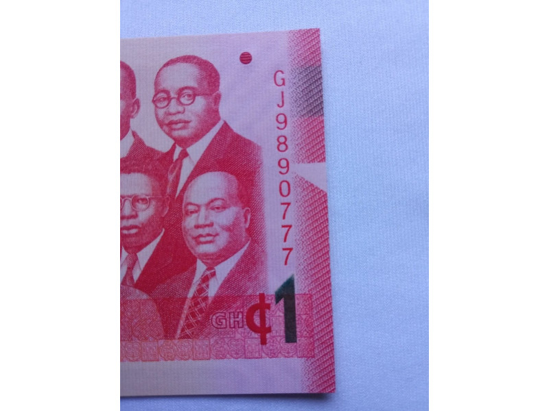 Gana 1 cedi,2015 god.UNC,lep broj