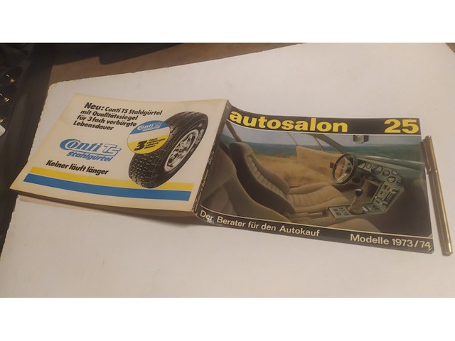 Autosalon 25 Modelle 1973/74