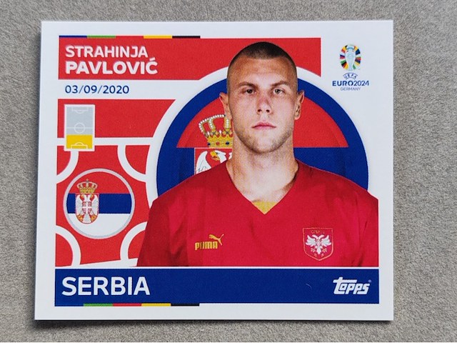 EURO 2024 GERMANY slicica SRB05 Pavlovic