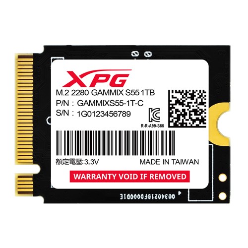 ADATA 1TB XPG GAMMIX S55 M.2 PCIe Gen4 SSD | SGAMMIXS55-1T-C