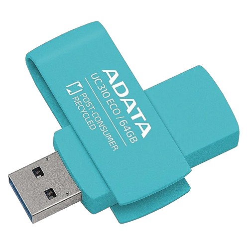 ADATA 64GB UC310 Eco USB 3.2 Gen 1 Flash Drive | UC310E-64G-RGN