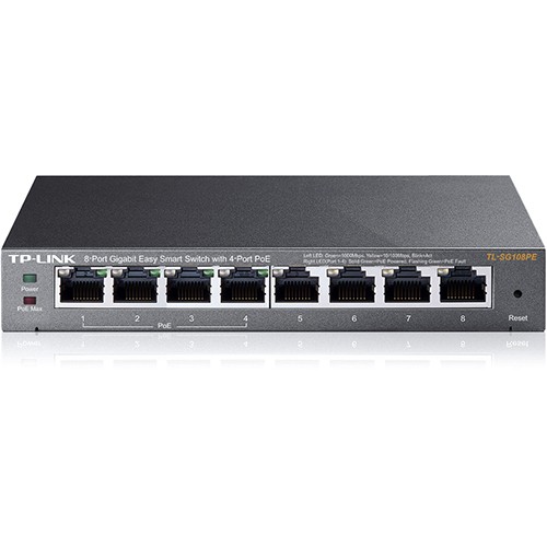 TP-Link 8-Port Gigabit Easy Smart Switch | TL-SG108PE