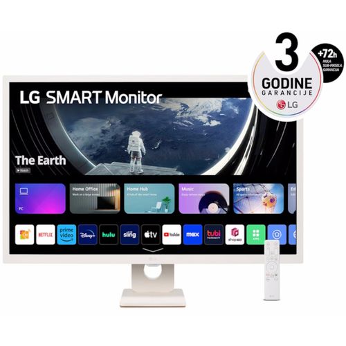 LG 32SR50F-W Monitor 32" IPS 1920x1080 60Hz 8ms GtG HDMIx2 USB zvučnici VESA smart bela