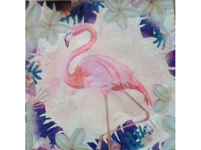 *S192-- salveta, flamingo/kom